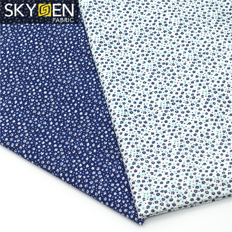 Small Floral Printed Cotton Fabric - Wholesale Shirt Fabric, Shirting ...