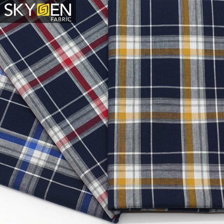Cotton Check Fabric for Shirts & Blouses - Ready Bulk from Skygen Fabric