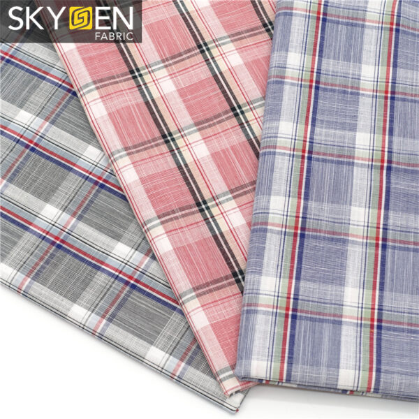 Tartan Check Fabric Cotton Material - Wholesale Shirt Fabric, Shirting ...