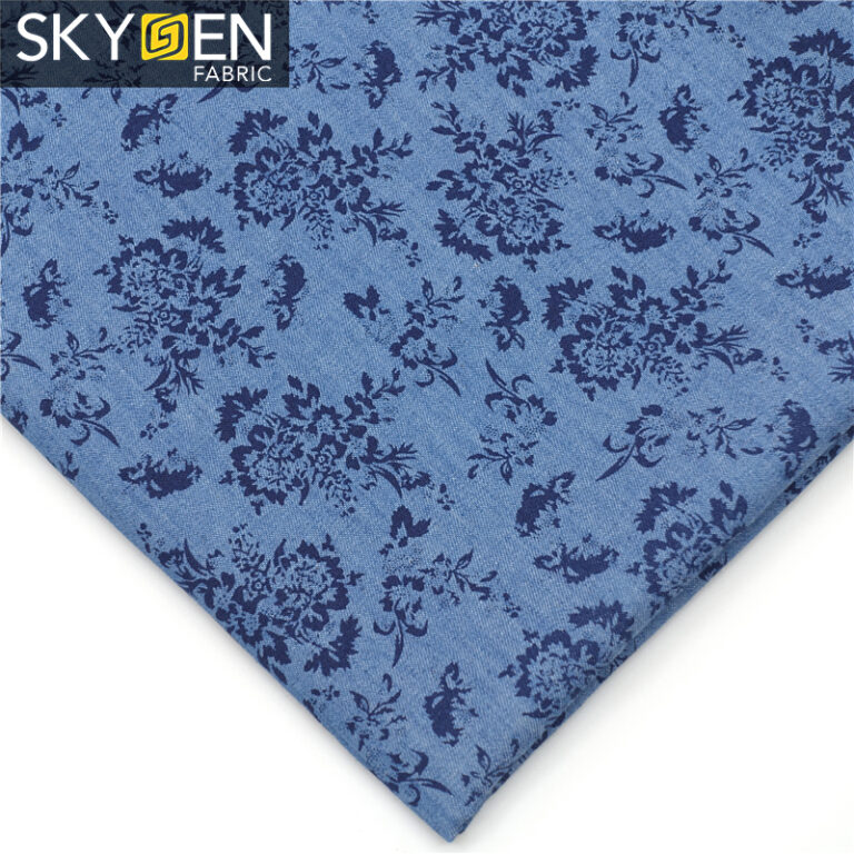 Printed Denim Fabric | Custom Printed Denim Fabric - Skygen
