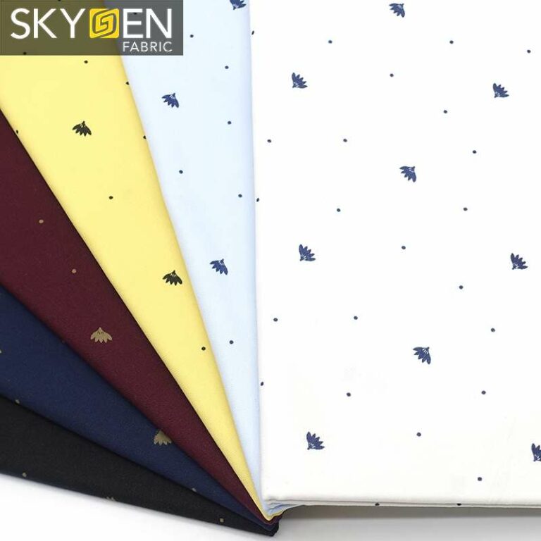 Micro Pattern Printed Cotton Twill Fabric - Wholesale Shirt Fabric ...