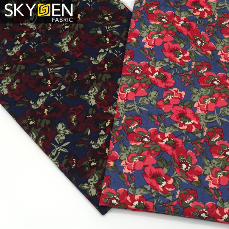 Large Scale Floral Print Fabric - Wholesale Shirt Fabric, Shirting ...