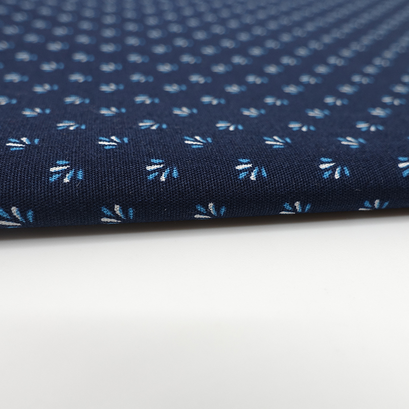 Blue and White Small Printing Fabric - Wholesale Shirt Fabric, Shirting ...