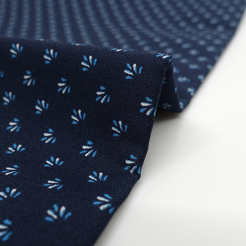 Blue and White Small Printing Fabric - Wholesale Shirt Fabric, Shirting ...