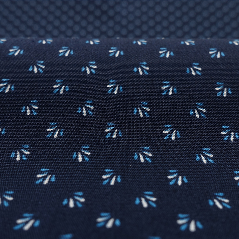 Blue and White Small Printing Fabric - Wholesale Shirt Fabric, Shirting ...