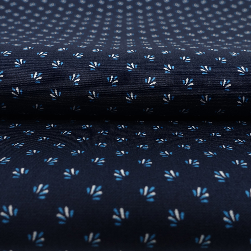 Blue and White Small Printing Fabric - Wholesale Shirt Fabric, Shirting ...