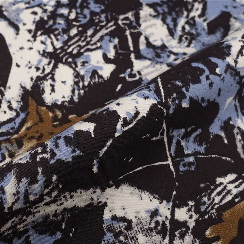 Abstract Fabric Prints Large Peached Cotton - Wholesale Shirt Fabric ...