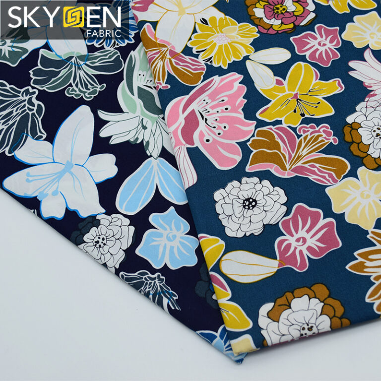 Large Scale Floral Print Fabric - Wholesale Shirt Fabric, Shirting ...