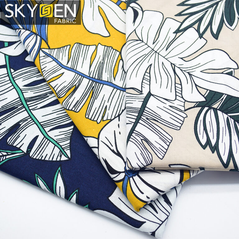 Tropical Print Cotton Fabric - Wholesale Shirt Fabric, Shirting Fabric ...