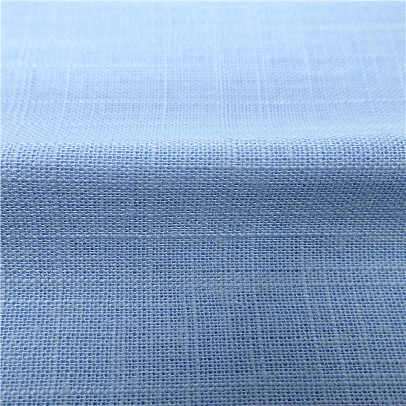 Linen Rayon Blend Fabric with Solid Color - Skygen Whole Shirt Fabric